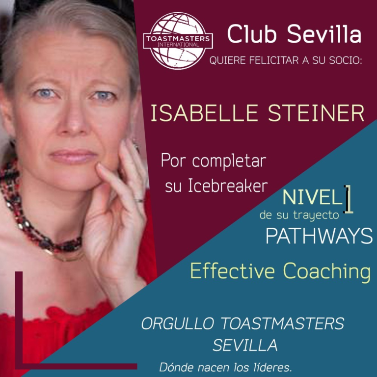 Justo reconocimiento - TOASTMASTERS SEVILLA